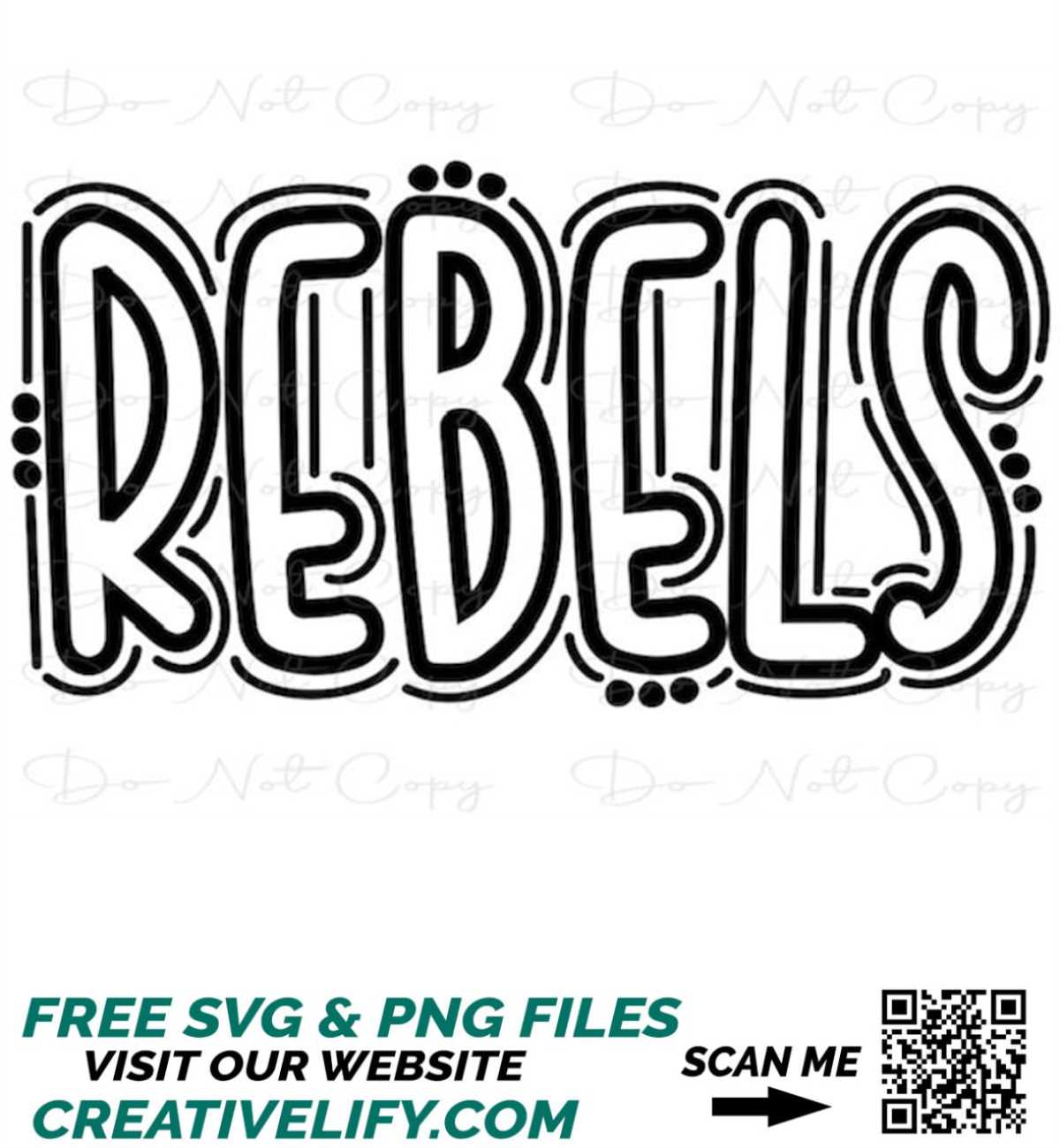 REBELS - Doodle Letters - Sublimation PNG and SVG - Digital | Inspire ...