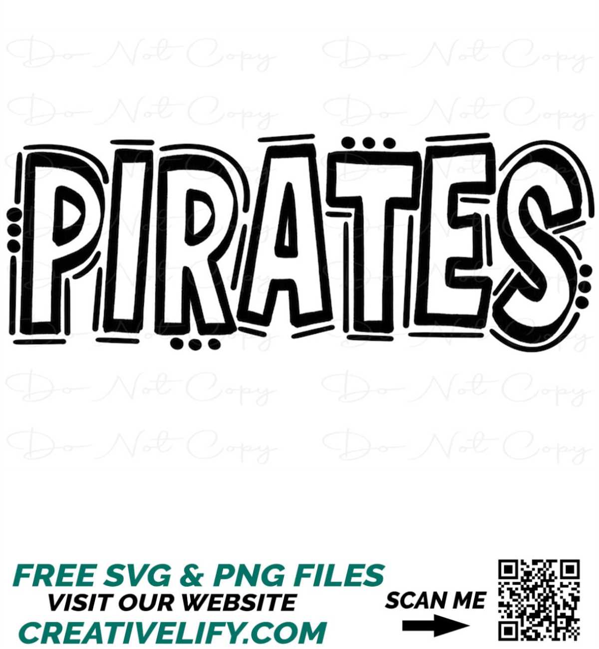 PIRATES - Doodle Letters Transparent Background - Sublimatio | Inspire ...