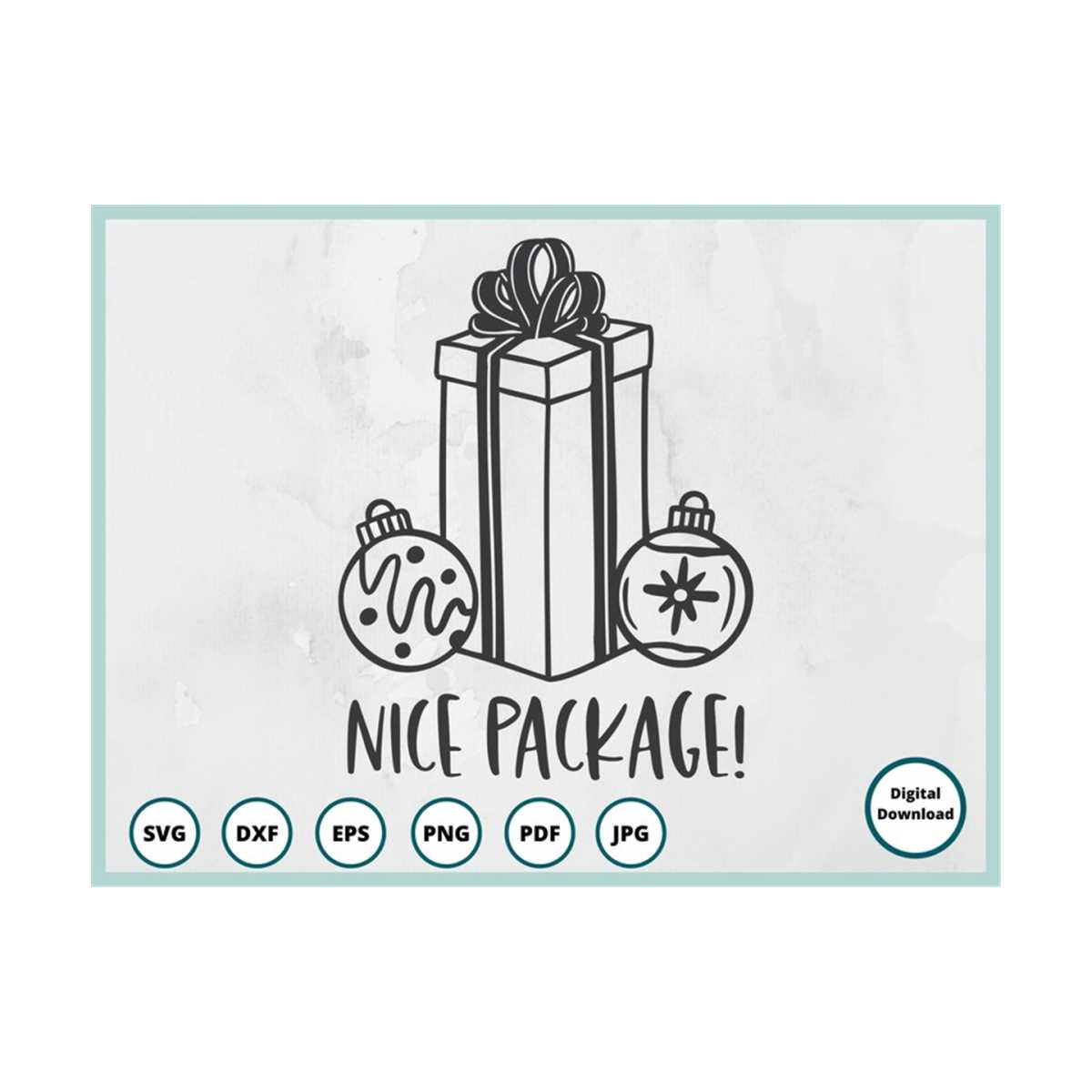 Christmas Sign SVG | Ornament SVG | Nice Package SVG | Funny | Inspire ...