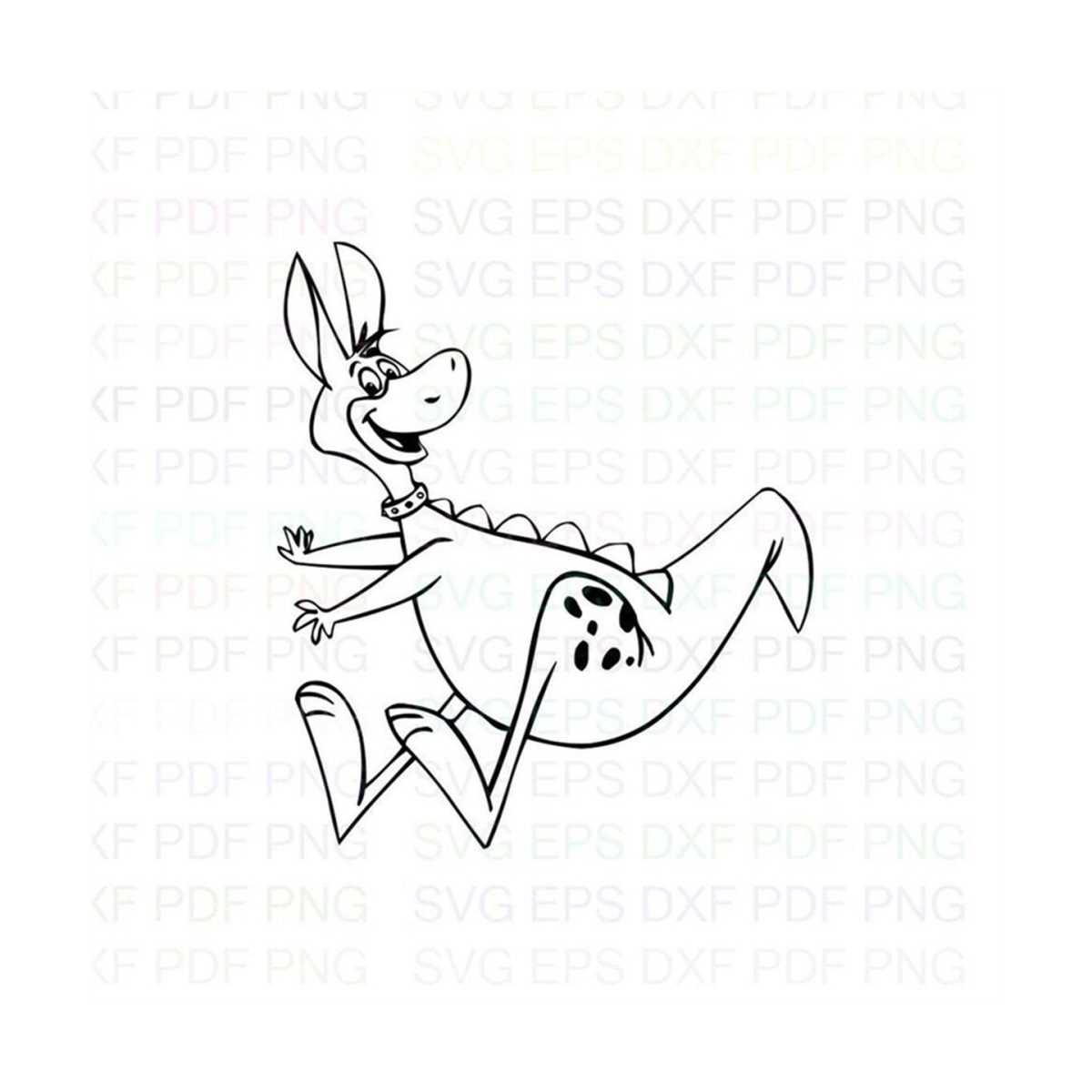 The_Flintstones Outline Svg Dxf Eps Pdf Png, Cricut, Cutting | Inspire ...