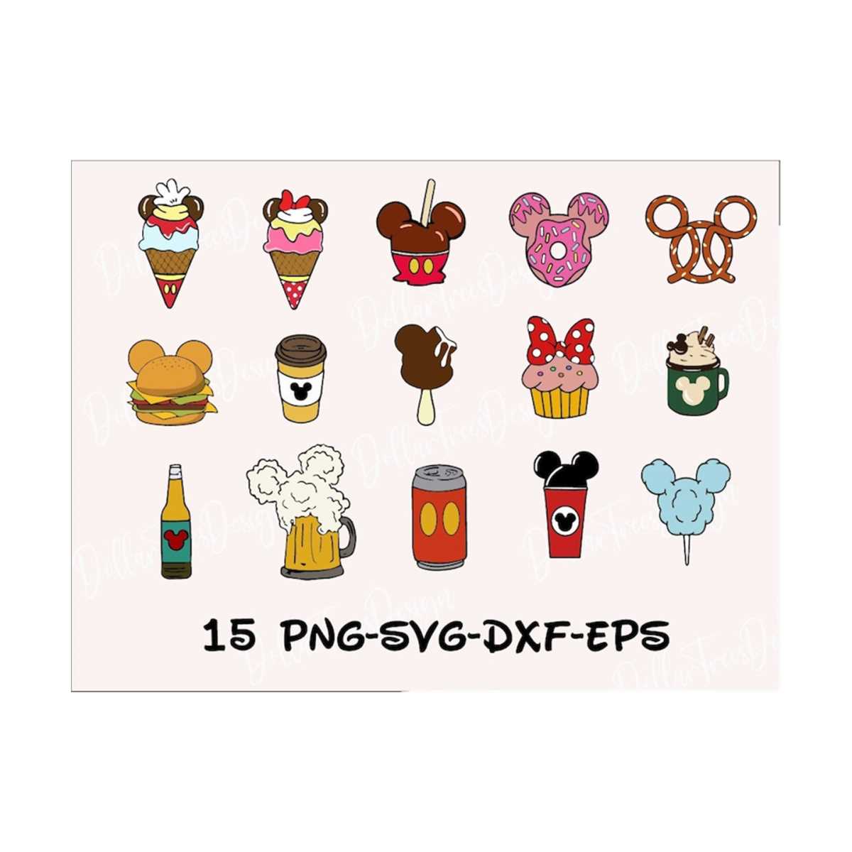 mickey snack Svg, Mickey Mouse silhouette Png, Cartoon chara | Inspire ...