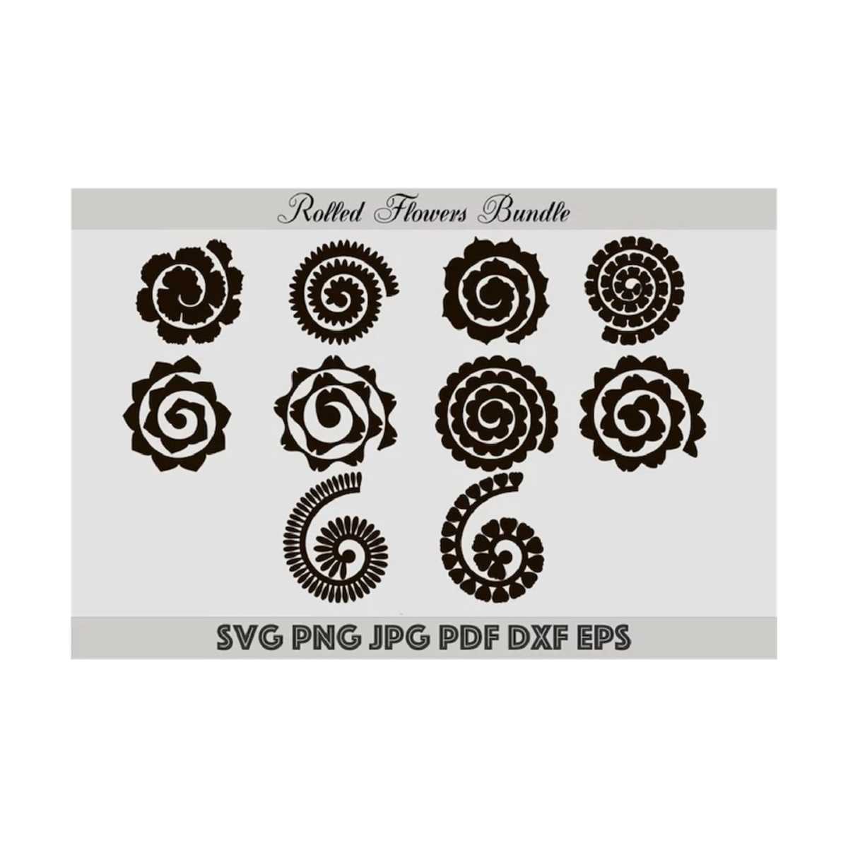 Rolled flower svg, paper flower svg, digital download, digit | Inspire Uplift