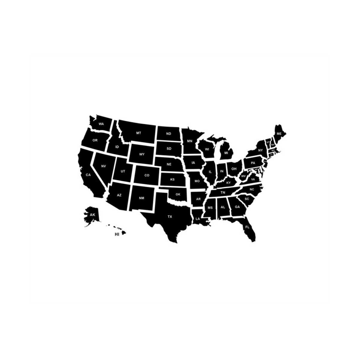 USA MAP SVG Files, States Svg Files For Cricut, All States S | Inspire ...