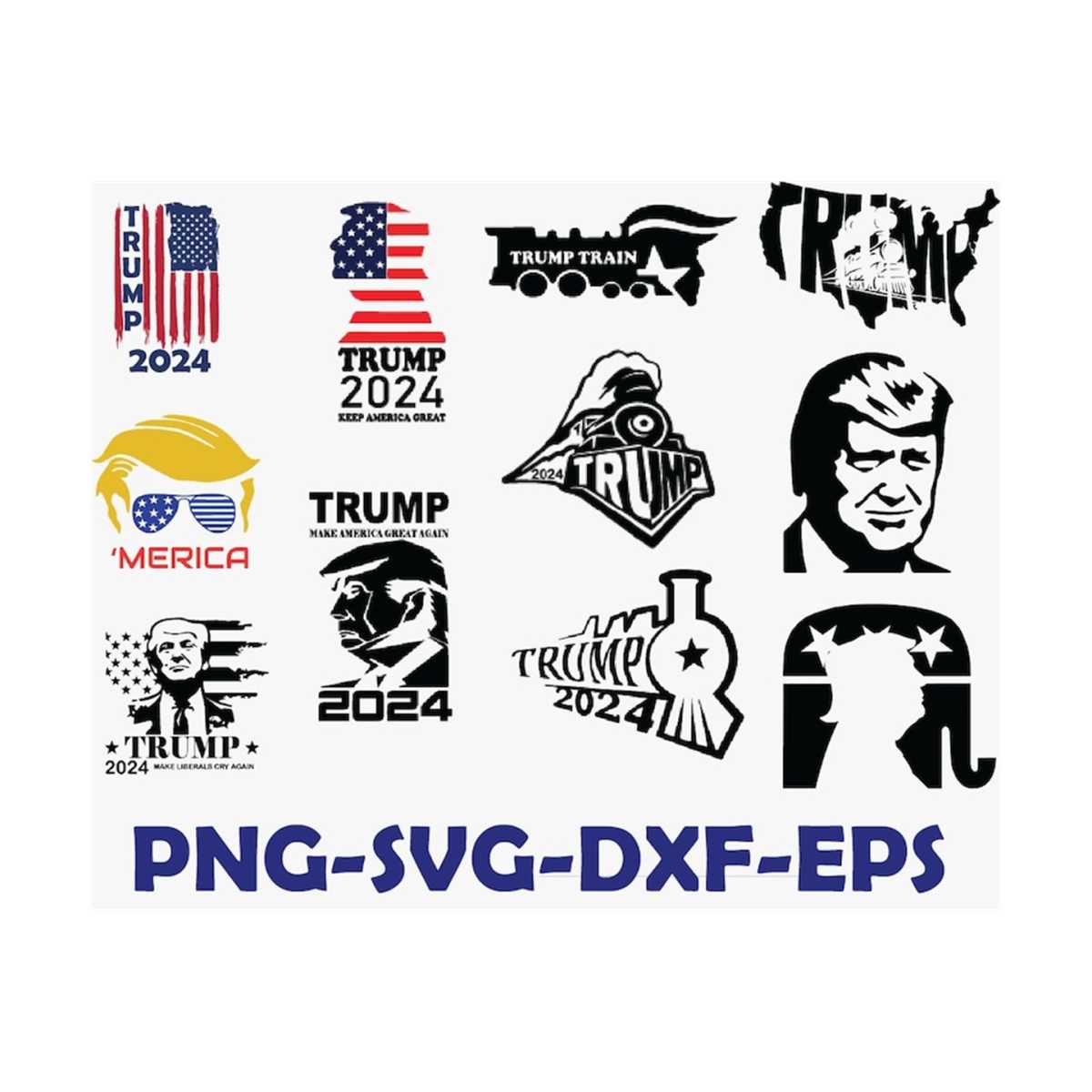 Donald Trump 2024 design SVG