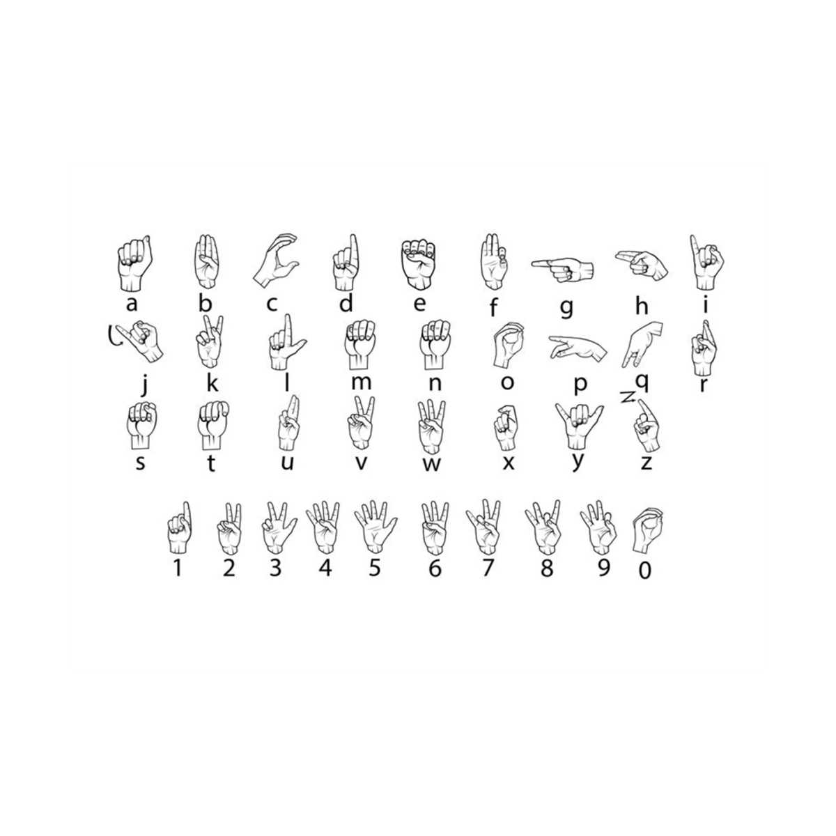 AMERICAN SIGN LANGUAGE Svg, American Sign Language Font, Ame | Inspire ...