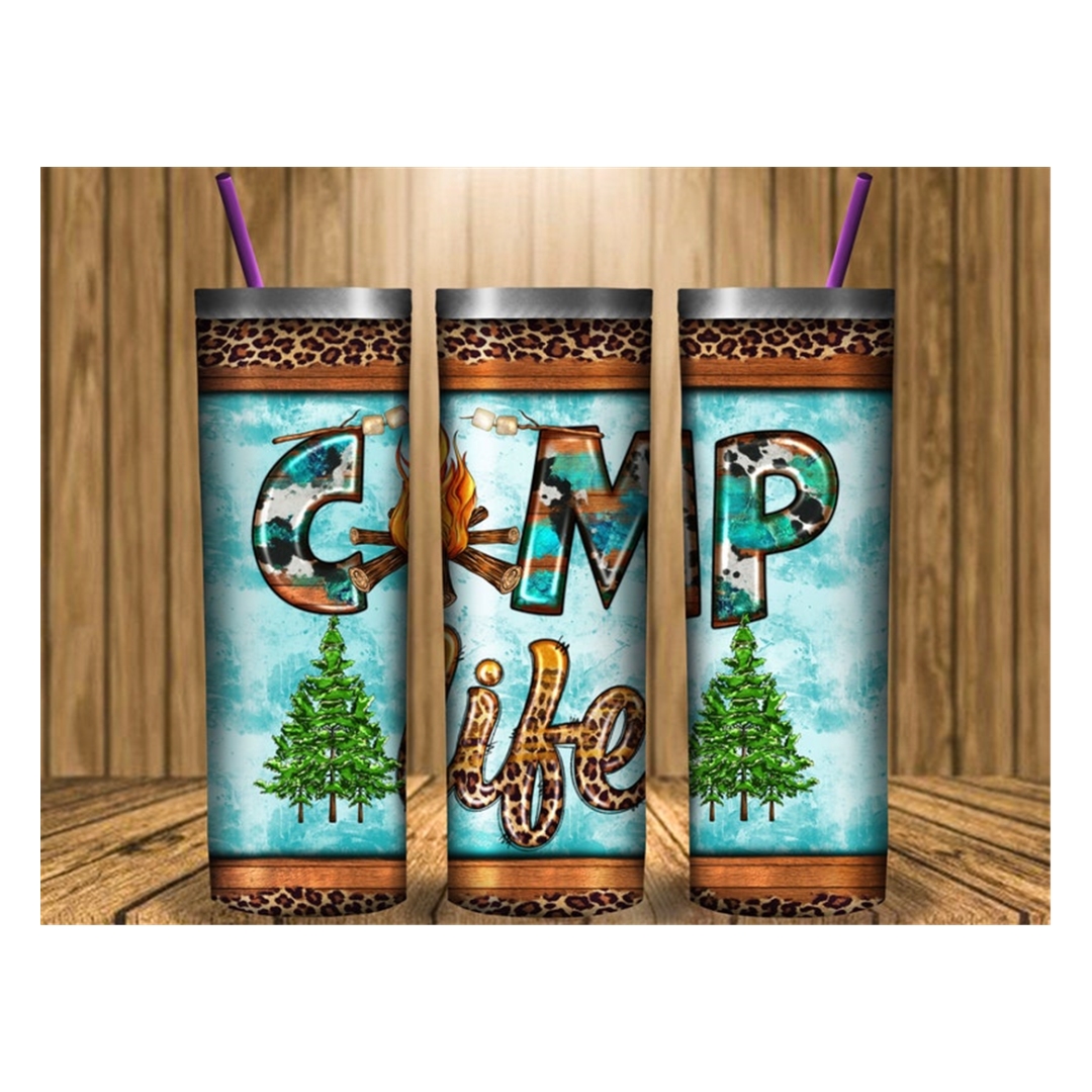 Camp Life Tumbler Png Sublimation Design, Camp Life With Sun | Inspire ...