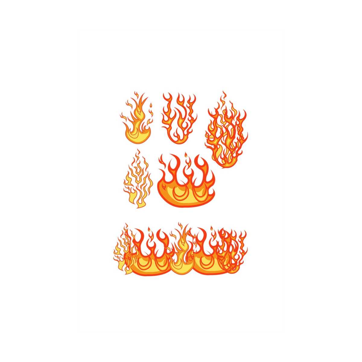 Fire SVG Files, Fire Clipart, Fire Dxf Files, Flames Cricut | Inspire ...