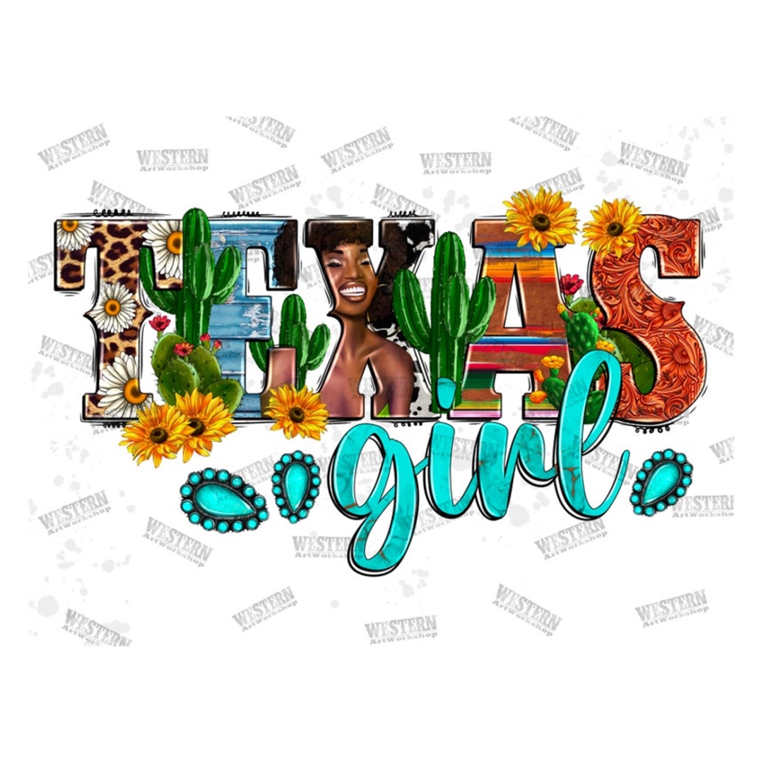 Texas Girl Afro Woman png sublimation design download,Wester | Inspire Uplift