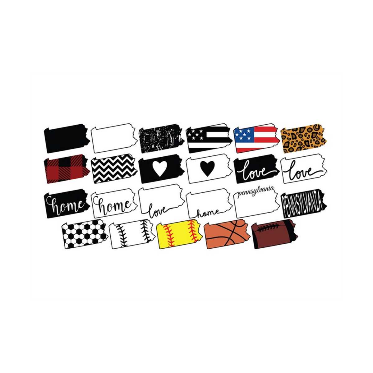 PENNSYLVANIA STATE SVG, Pennsylvania State Clipart, Pennsylv | Inspire ...