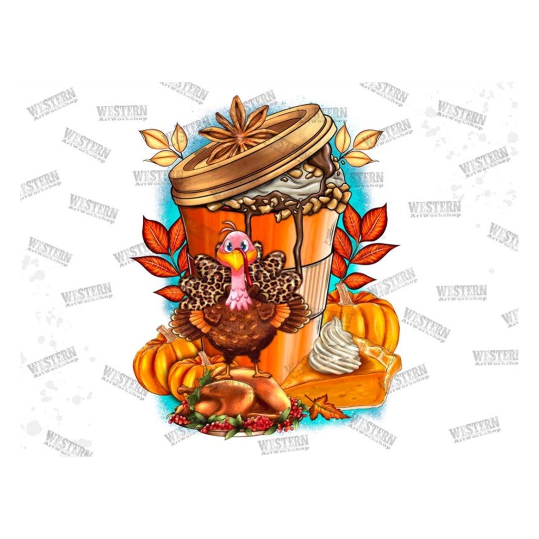Thanksgiving Coffee Cup Png, Turkey Png, Fall Coffee Cup Png | Inspire ...