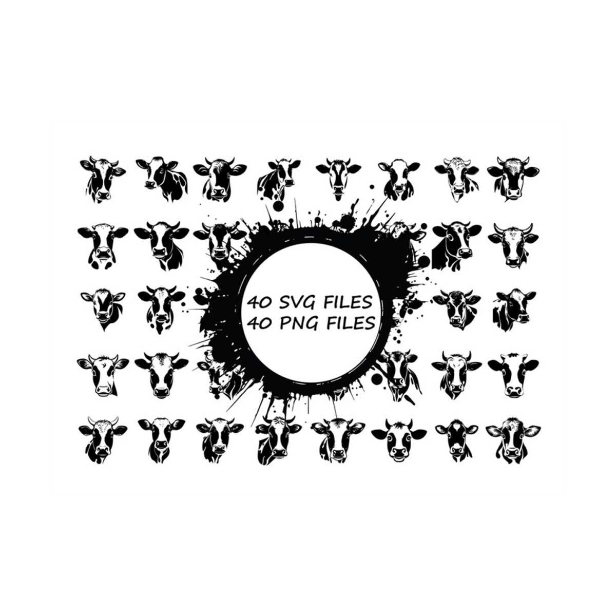 COW SVG, COW clipart, Cow head svg file for Cricut, Farm Lif | Inspire ...