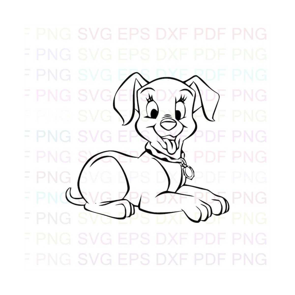 101_Dalmations_022 Outline Svg Dxf Eps Pdf Png, Cricut, Cutt | Inspire ...