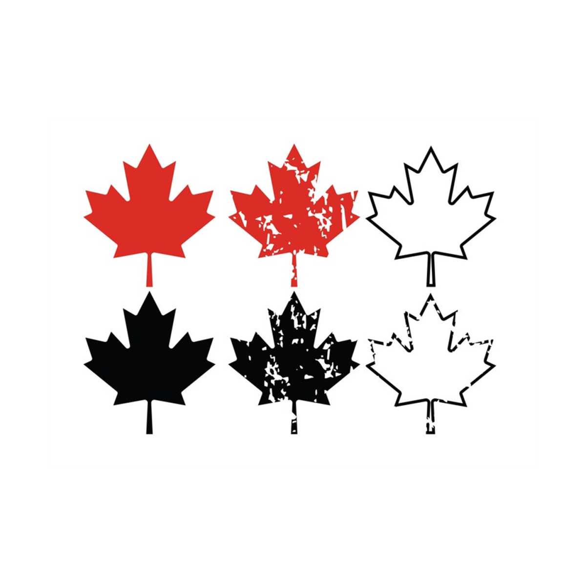 CANADIAN MAPLE LEAF Svg, Distressed Maple Leaf Svg, Maple Le | Inspire ...