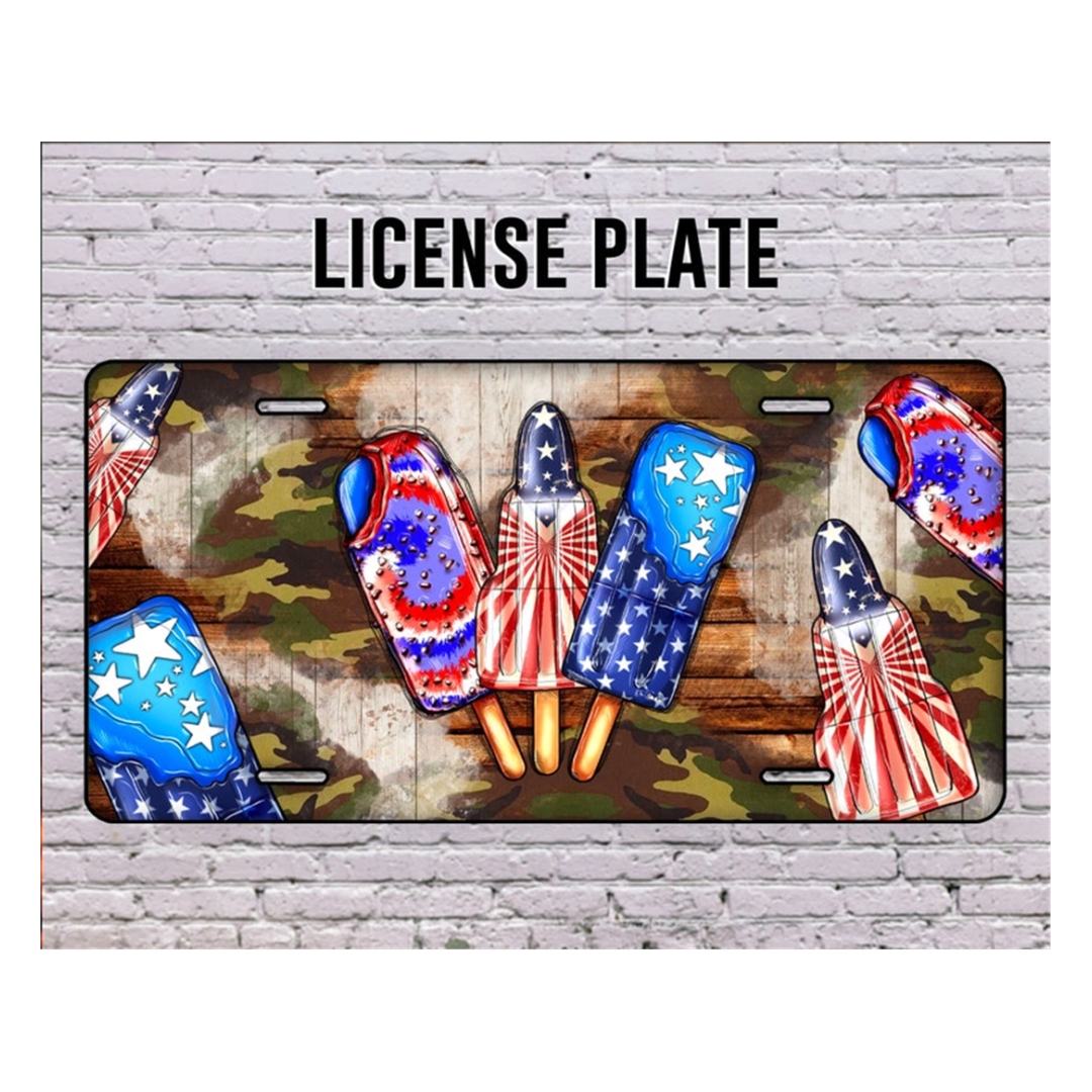 Ice Cream American License Plate Png, Ice Cream License Plat - Inspire ...