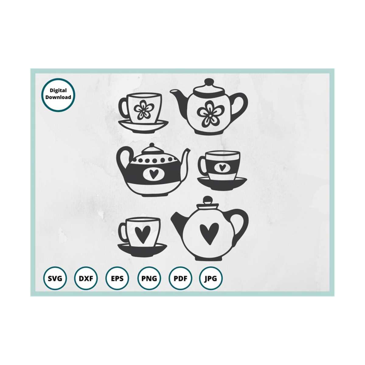 Tea SVG | Tea pot SVG bundle | Coffee SVG | teapot svg | tea | Inspire ...