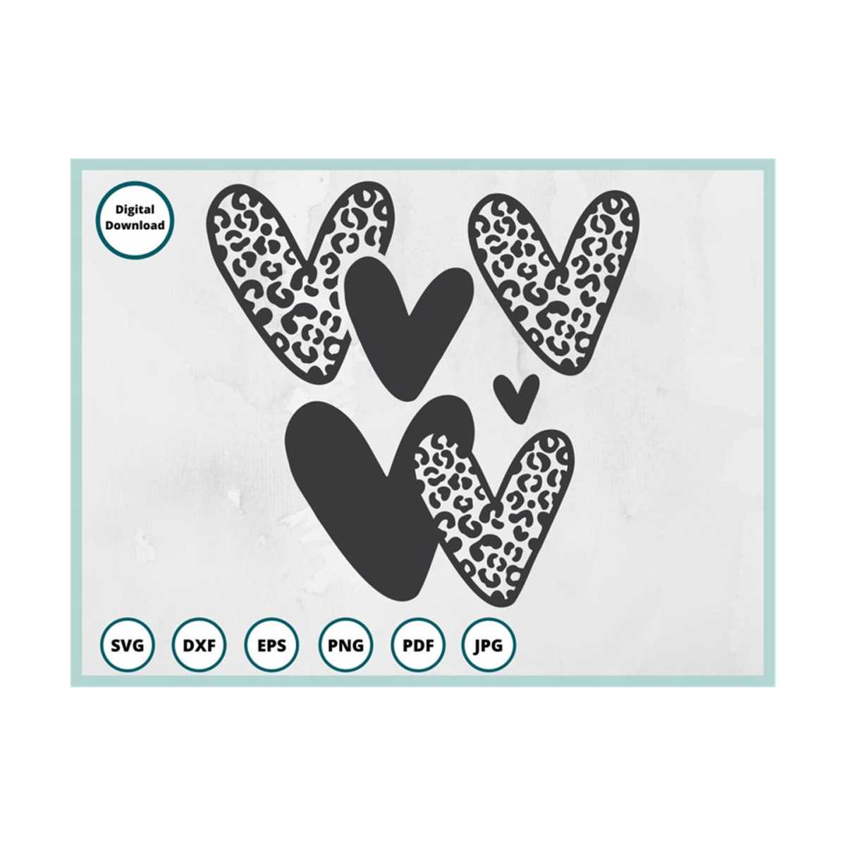 Cheetah Heart SVG | Leopard Heart SVG | Heart SVG | Hearts p - Inspire ...