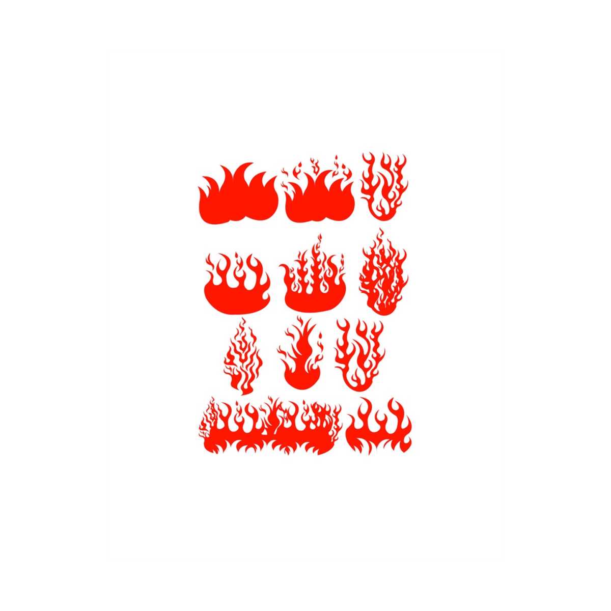 Fire SVG Files, Fire Clipart, Fire Dxf Files, Flames Silhoue | Inspire ...