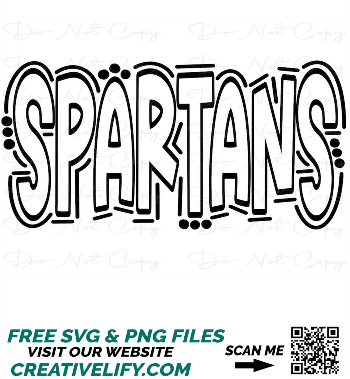 SPARTANS - Doodle Letters Transparent Background - Sublimati | Inspire ...