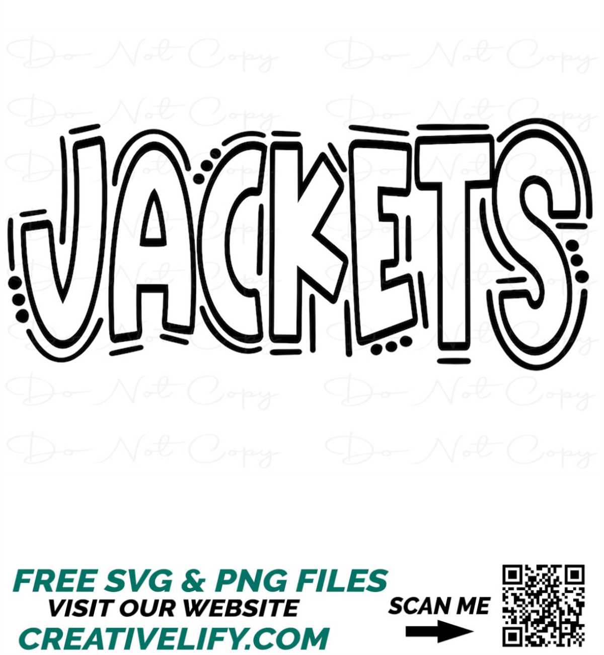 JACKETS - Doodle Letters Transparent Background - Sublimatio | Inspire ...