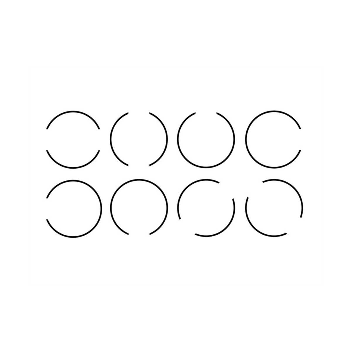 SPLIT CIRCLE Frame SVG, Circle Monogram Svg, Circle outline | Inspire ...