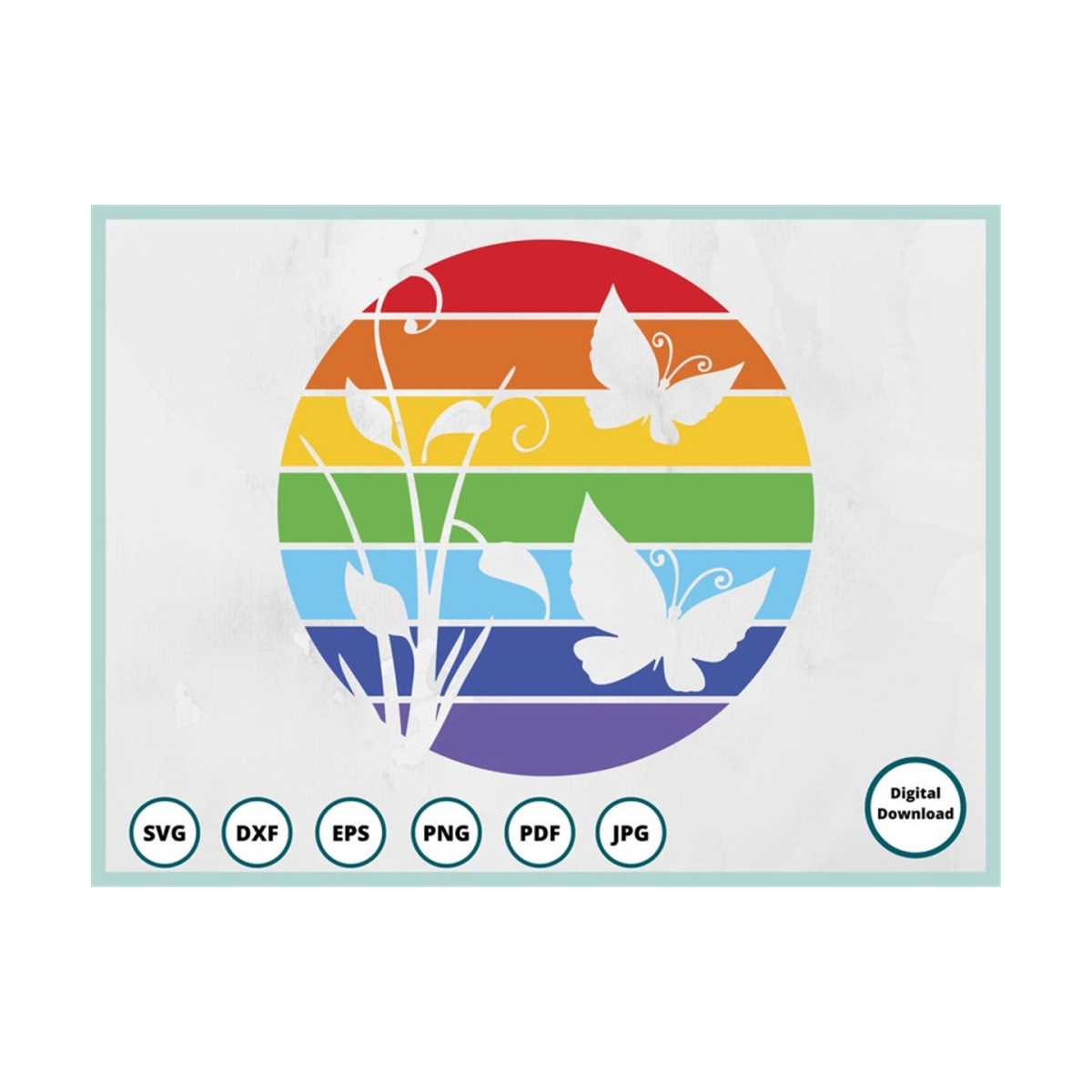 Butterfly SVG | Rainbow SVG | Pride SVG | Butterflies svg | - Inspire ...