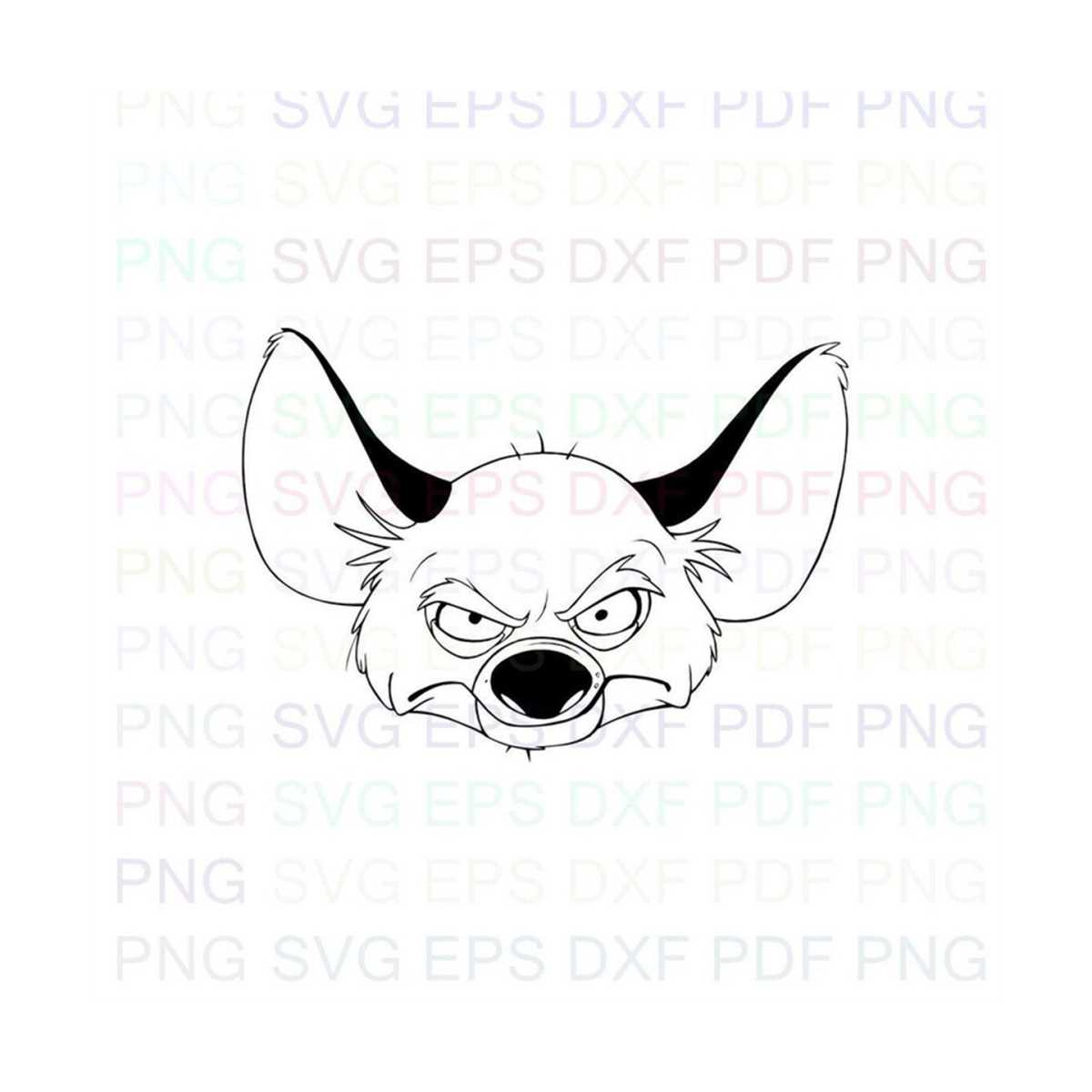 banzai_The_Lion_King_3 Outline Svg Dxf Eps Pdf Png, Cricut, | Inspire ...