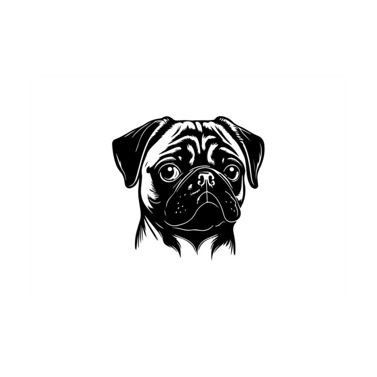 PUG SVG, PUG Clipart, Pug Svg Files For Cricut, Pug Silhouet - Inspire ...