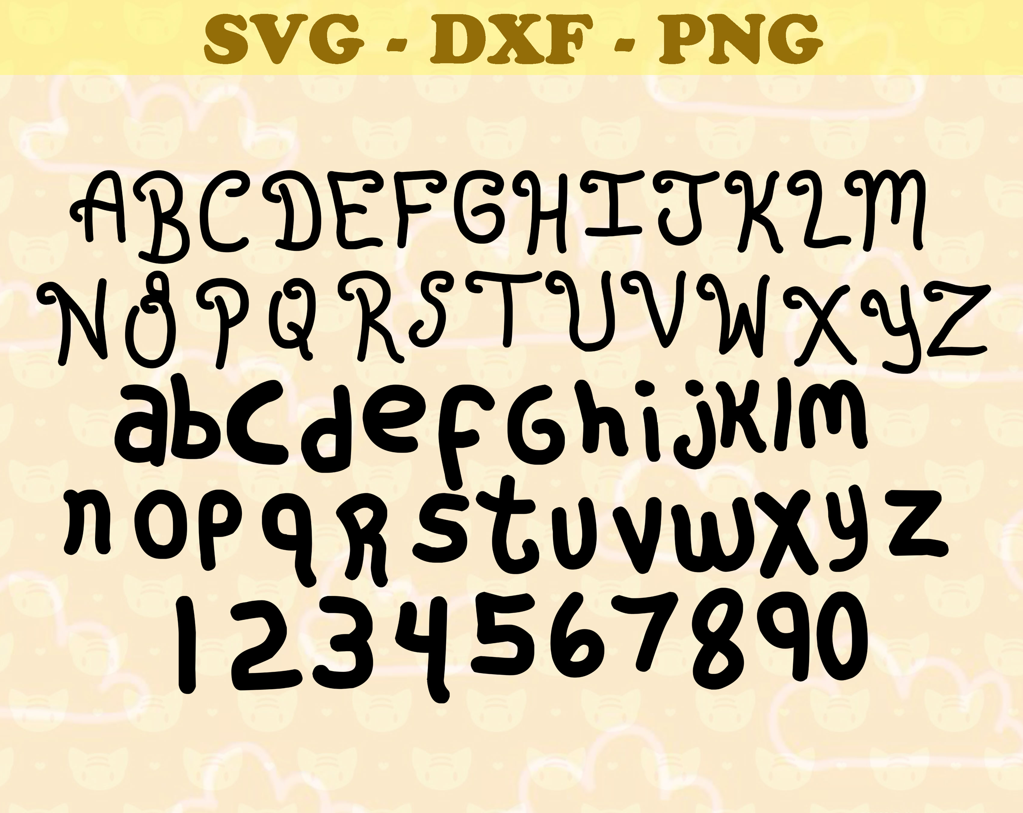 Alphabet And Number SVG, Bundles Rugrats SVG, PNG,DXF, PDF, | Inspire ...