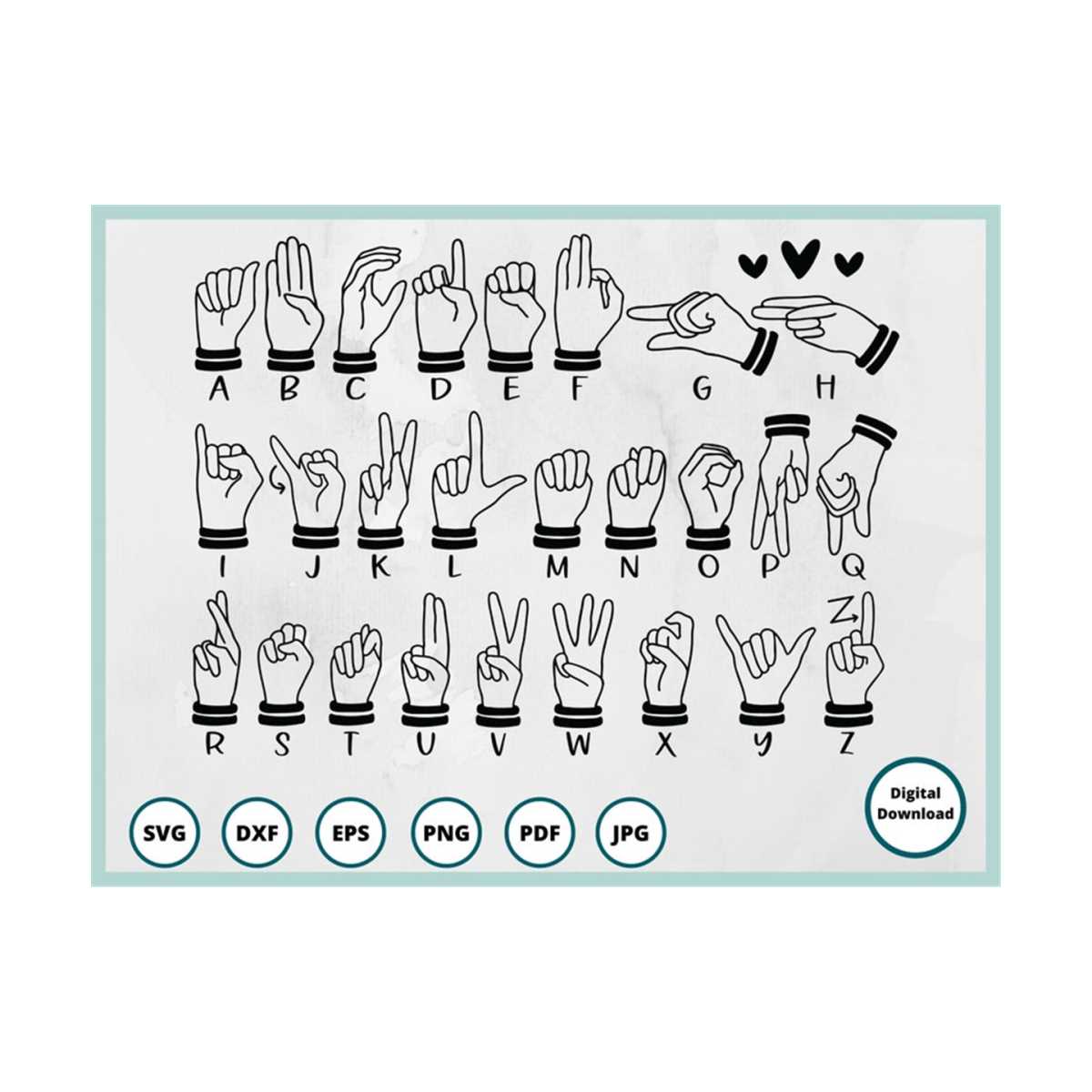 Sign Language SVG | ASL SVG | American Sign Language svg | a | Inspire ...