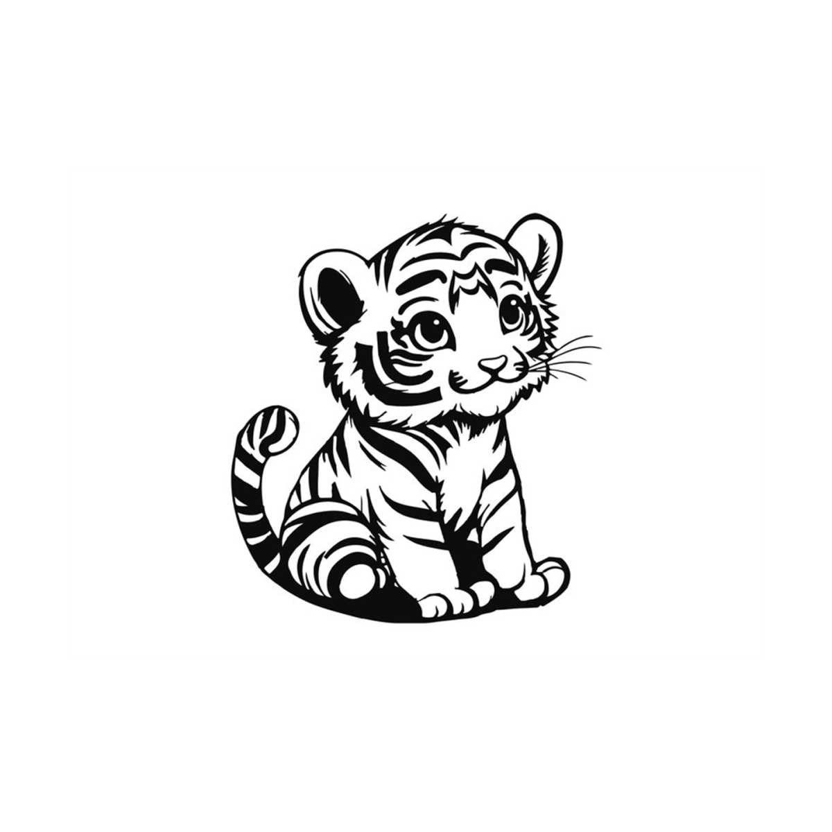 CUTE TIGER SVG, Cute Tiger Svg, Cute Tiger Clipart, Cute Tig | Inspire ...