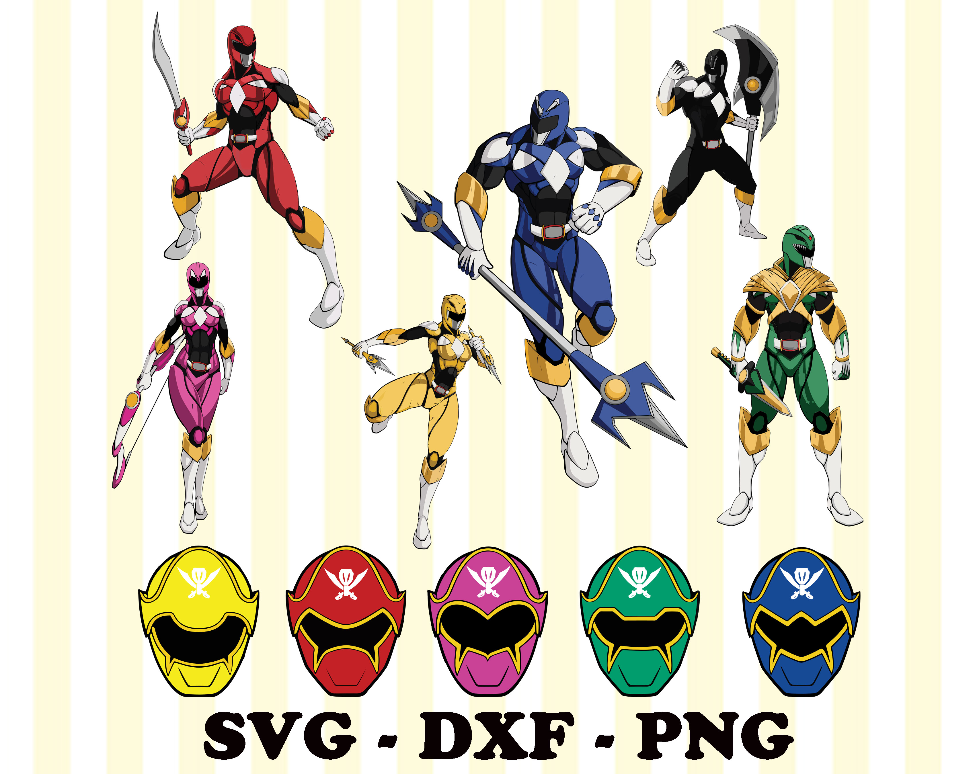 Power Ranger SVG, Bundles Power Ranger SVG, PNG,DXF, PDF, JP | Inspire ...