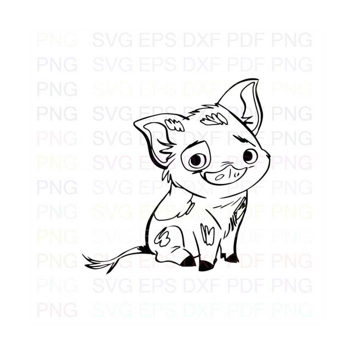 Pua2 Outline Svg Dxf Eps Pdf Png, Cricut, Cutting file, Vect | Inspire ...