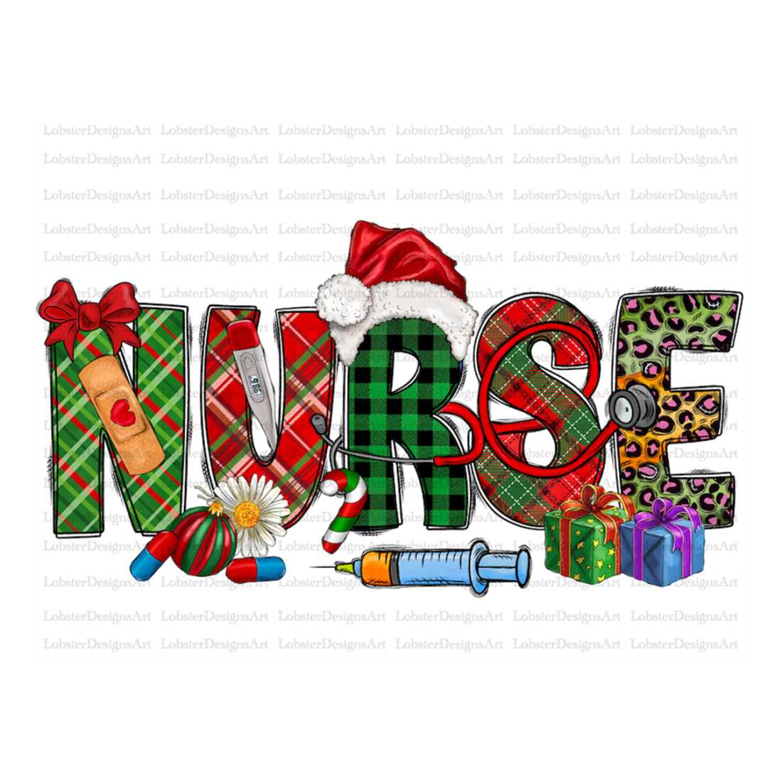 Nurse Christmas png, Merry Christmas, Nurse Png, Nurse Desig | Inspire ...