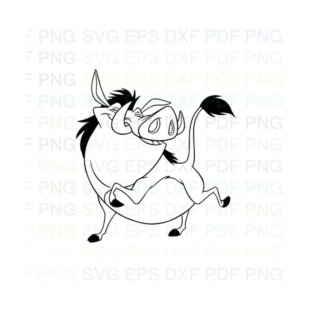 Pumbaa_Timon_and_Pumbaa_14 Outline Svg Dxf Eps Pdf Png, Cric | Inspire ...