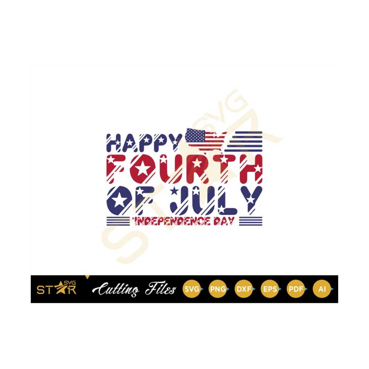 Happy Fourth Of July svg, Independence Day svg, 4th of July | Inspire ...
