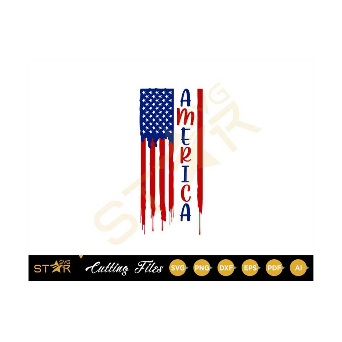 American Flag svg, Usa flag svg, Fourth of July svg, Digital - Inspire ...