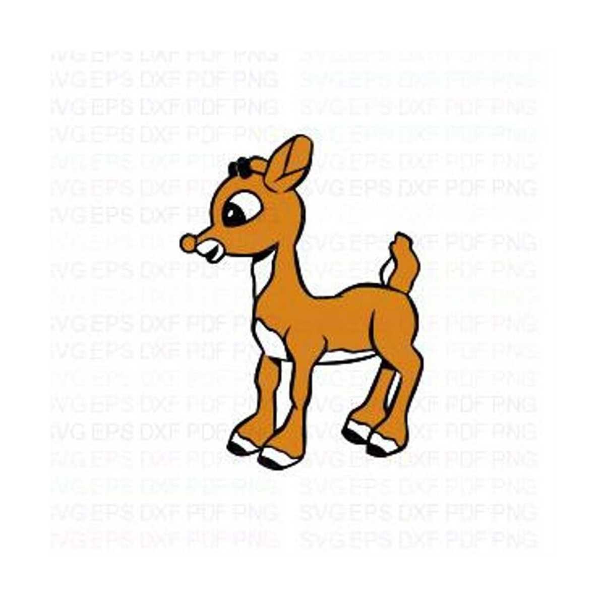 Rudolph_the_Red_Nosed_Reindeer_Gazelle Svg Dxf Eps Pdf Png, - Inspire ...