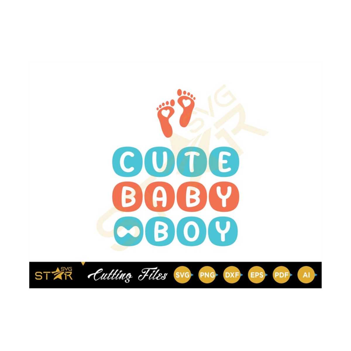 Cute Baby Boy Svg | Baby Svg | Baby Shower | Digital Downloa | Inspire ...