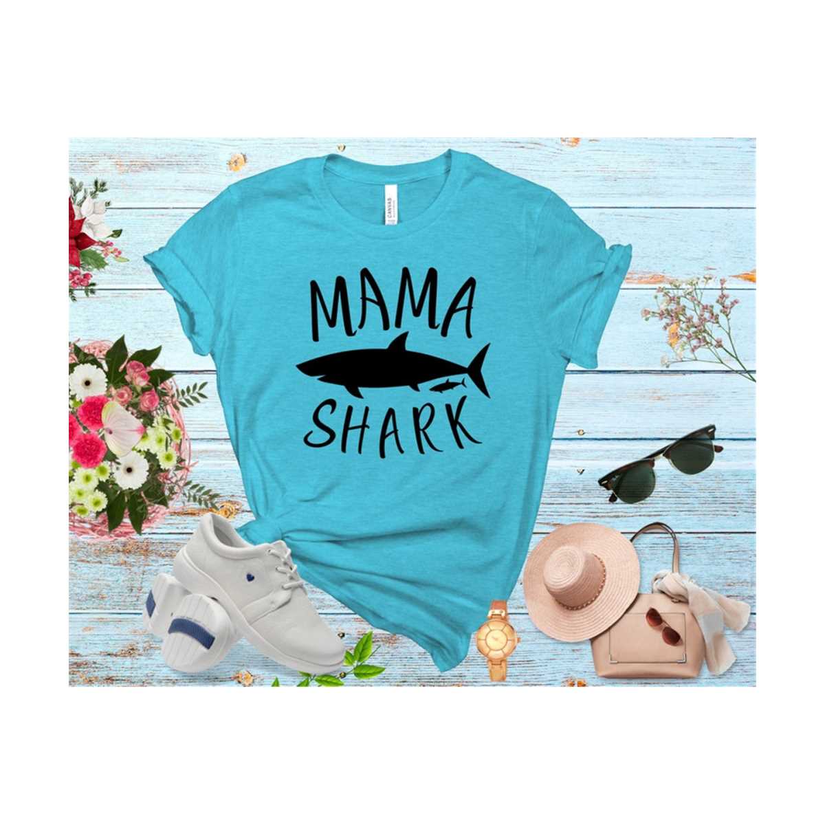 Mama Shark SVG Cut File, Shark Svg, DXF Cut File, Clipart, P - Inspire ...
