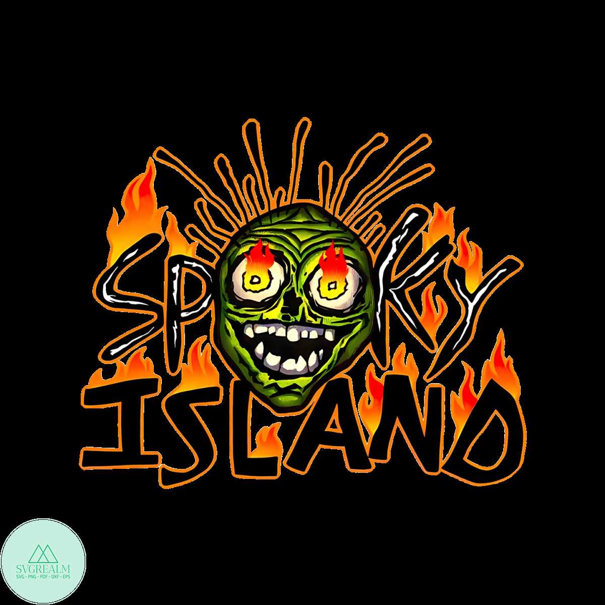 Spooky Island Scooby Doo Collage PNG Sublimation File | Inspire Uplift