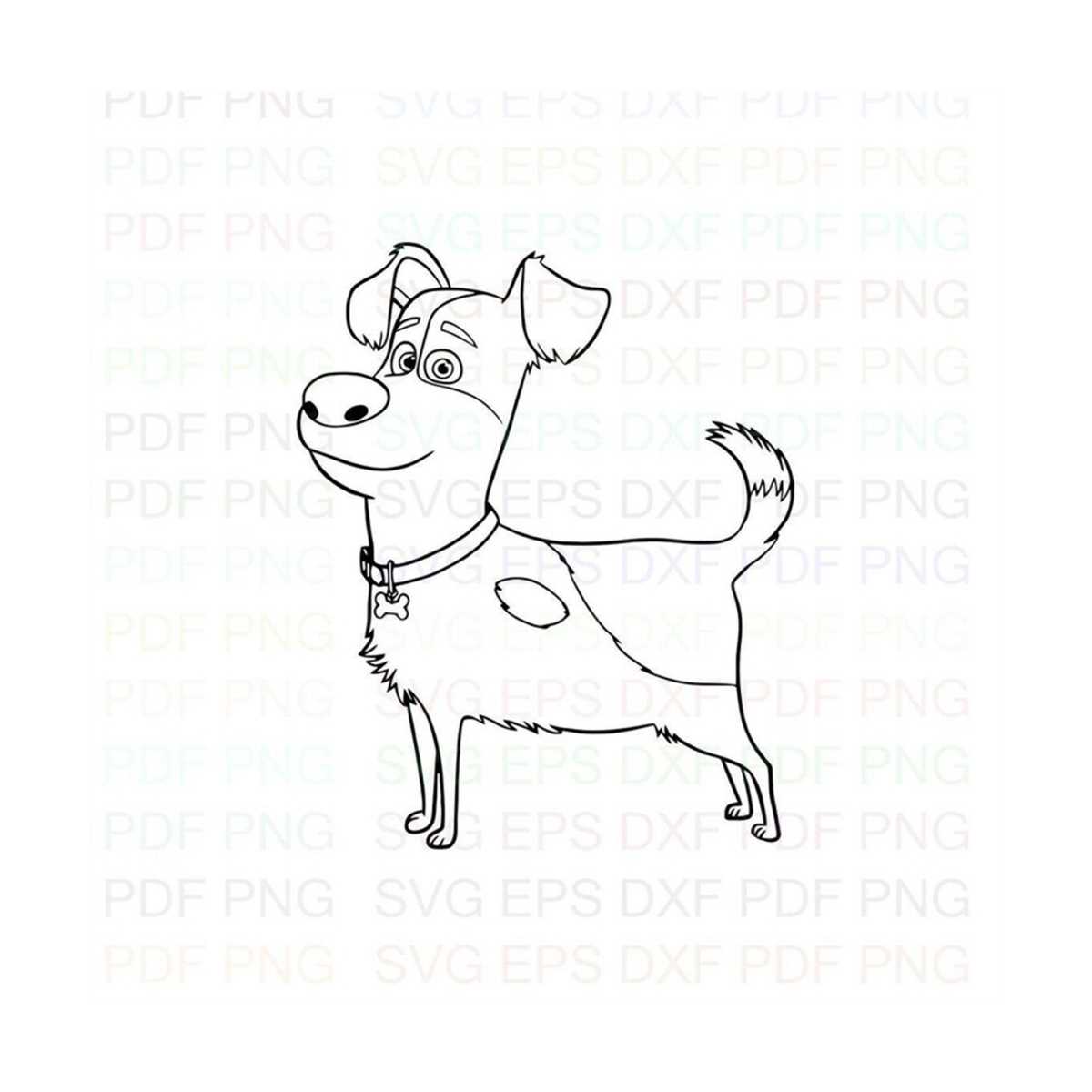 Max_2_The_Secret_Life_of_Pets Outline Svg Dxf Eps Pdf Png, C | Inspire ...