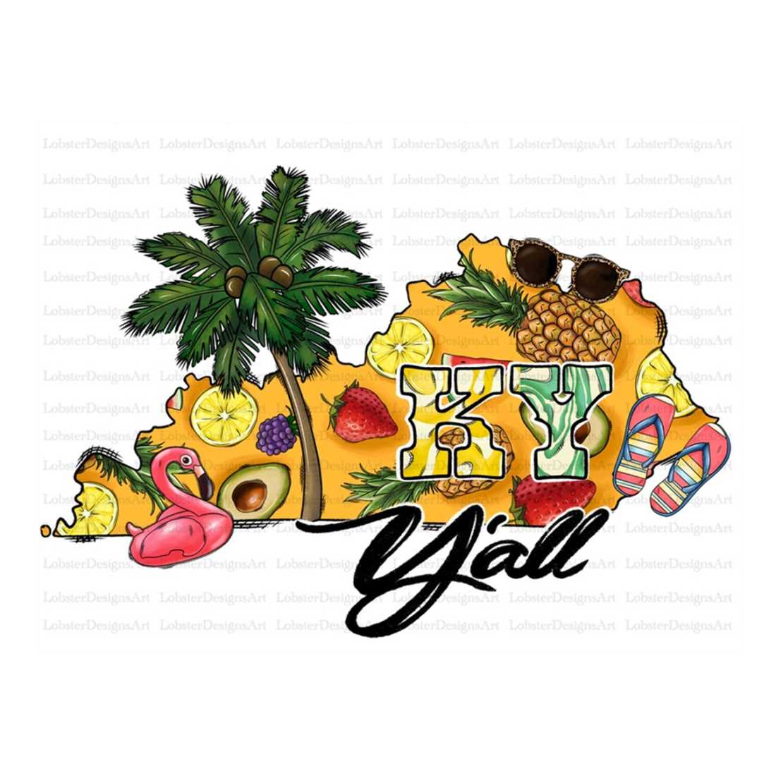 Summer Kentucky Png, Hello Summer PNG, Kentucky Map, palm tr - Inspire ...
