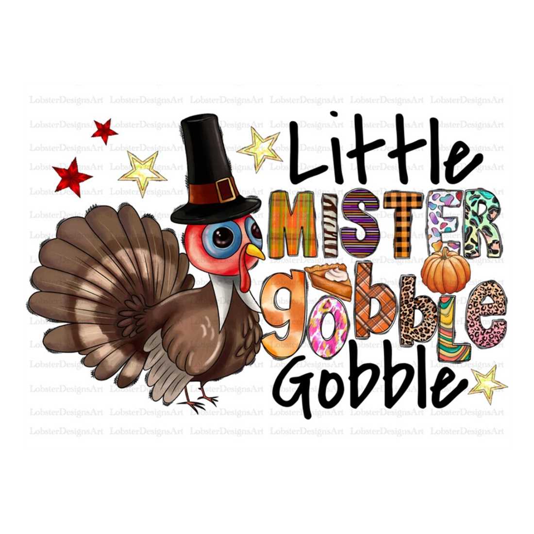 Little Mister Gobble Gobblee Png, Sublimation Design, Fall P | Inspire ...