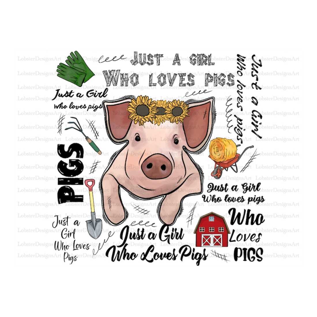Pig Design Png, Farm Pig, Digital Downloads, Farmer, Pigs Lo | Inspire ...