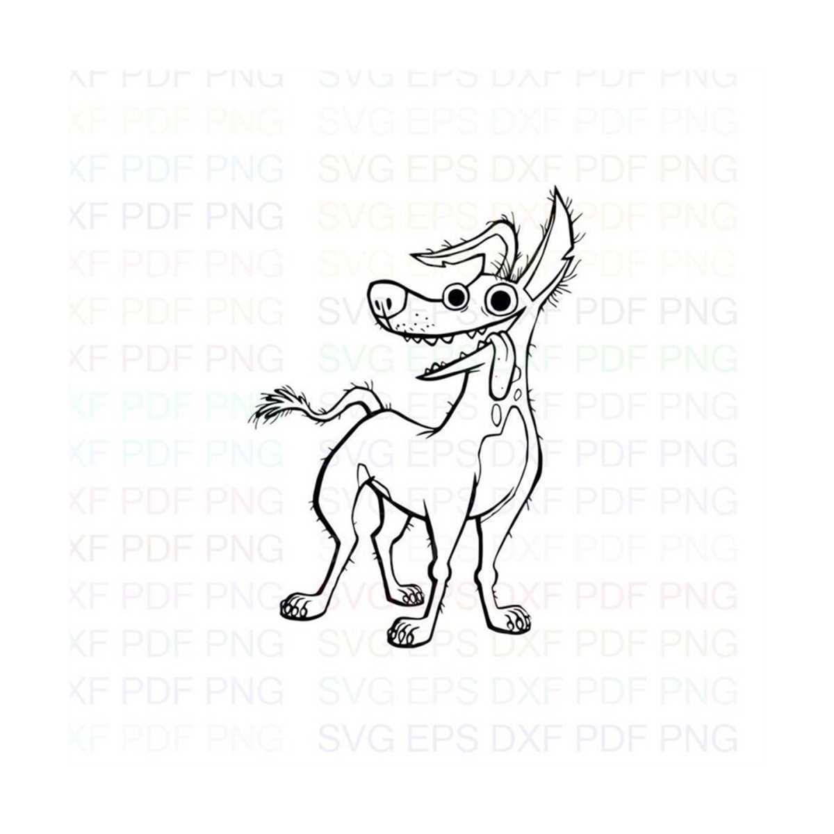 Happy_Dante_Coco Outline Svg Dxf Eps Pdf Png, Cricut, Cuttin | Inspire ...