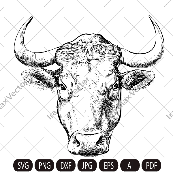 Bull Svg Bull Head Svg Bull Svg Rodeo Svg Bull Face Svg Inspire Uplift