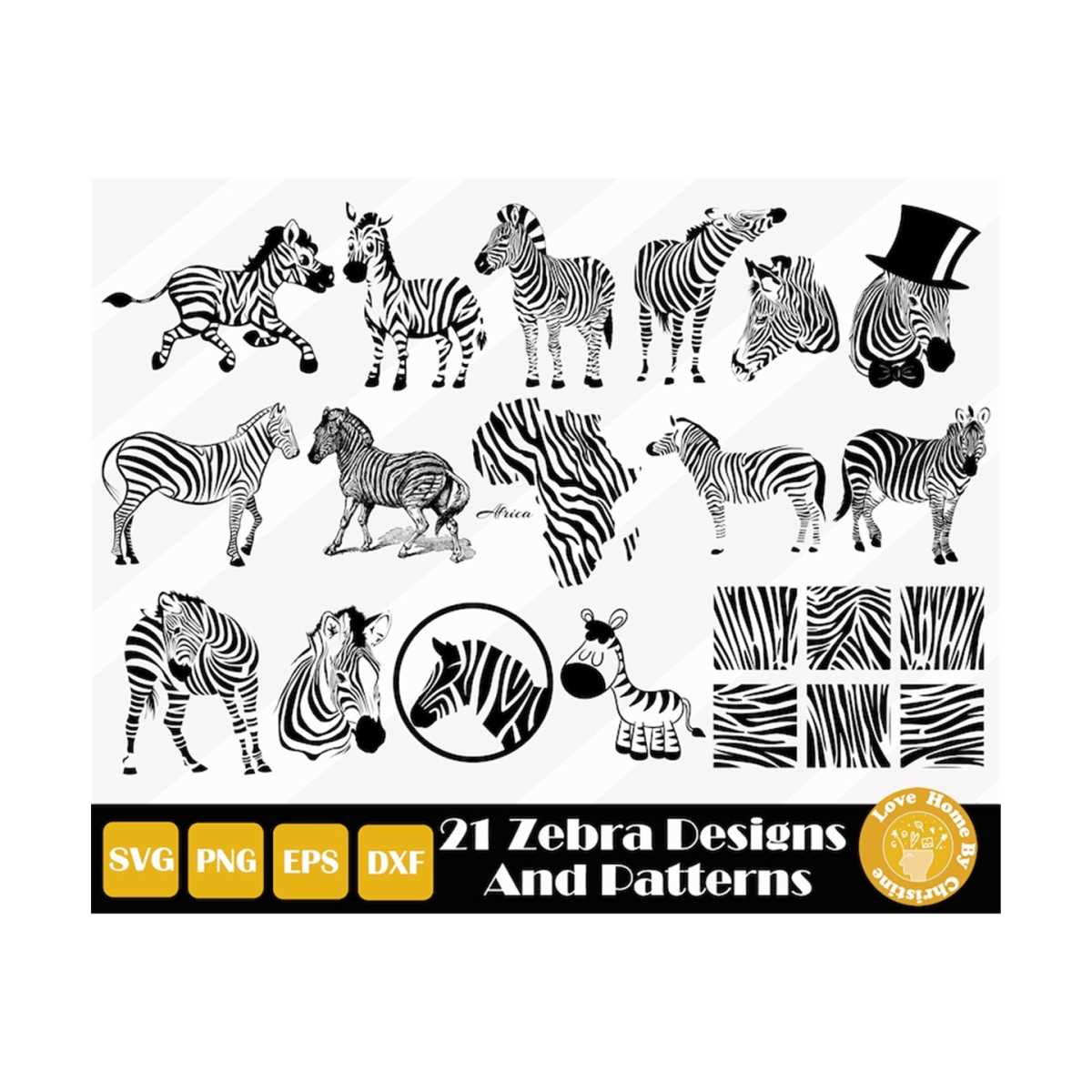 21 Zebra Svg, Zebra Clipart, Africa Svg, Zebra Cut Files for | Inspire ...