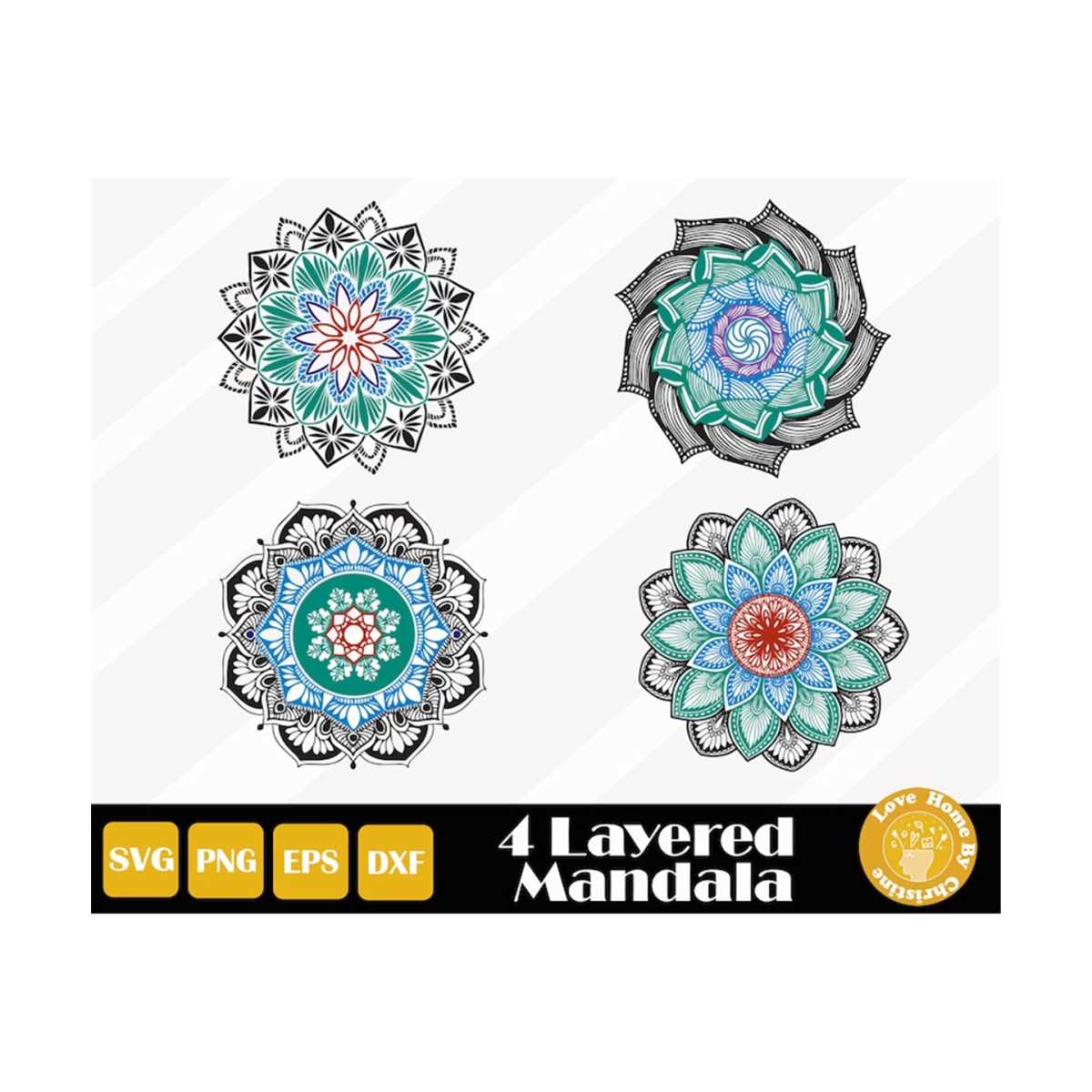 layered mandala svg - Inspire Uplift
