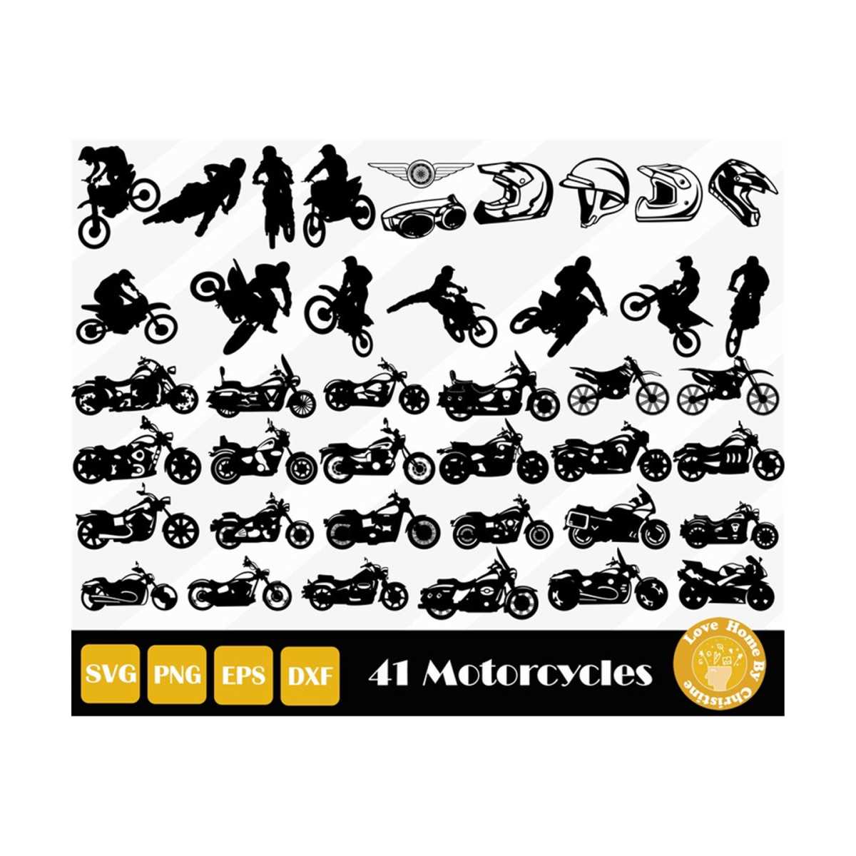 41 Motorcycle SVG, Motorbike SVG, Harley Havidson SVG Cut Fi | Inspire ...