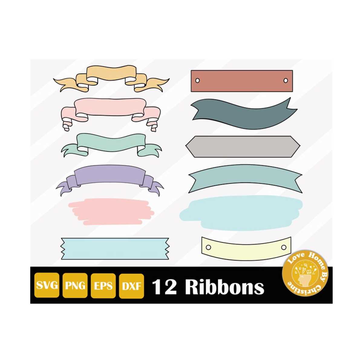 Scroll Ribbon Language Banner SVG, SVG Files for Cricut Silh | Inspire ...